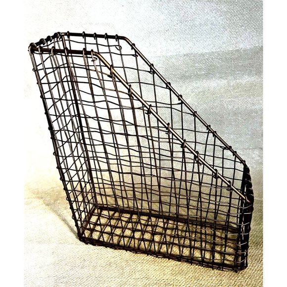 Unbranded | Office | Vintage Handmade Wire File Organizer Industrial ...